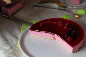 Bavarois aux framboises