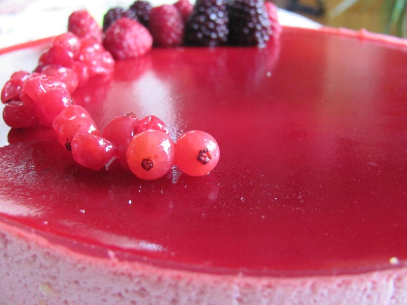 Bavarois aux framboises